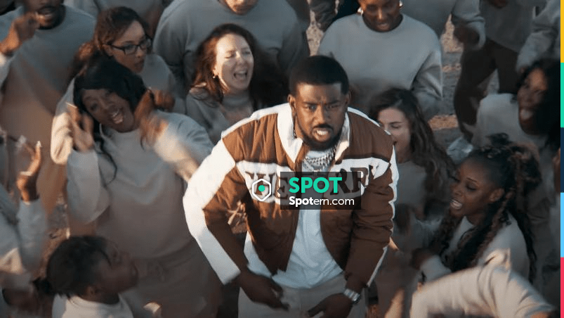 Cherry La Brown Bomber Jacket worn by Tion Wayne in AMEN feat. Nines ...