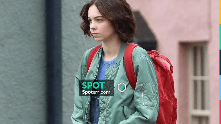 The bomber worn by Emma Myers plays Pip Fitz-Amobi in the series A Good ...