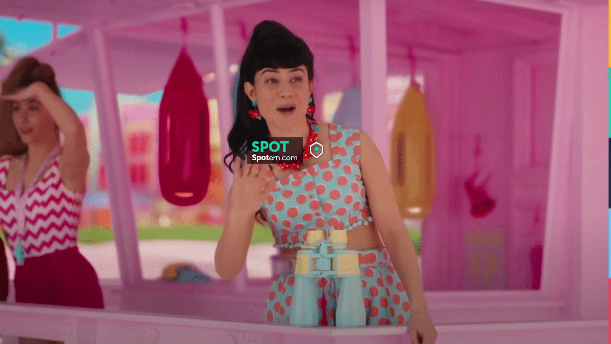 Orange Flower Necklace worn by Barbie (Ana Cruz Kayne) in Barbie | Spotern
