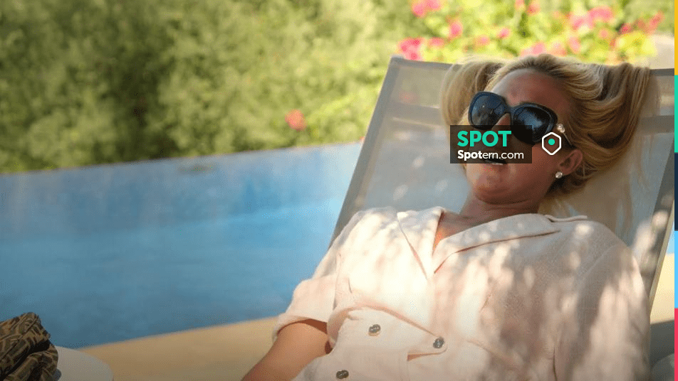 Chanel Polarized Pearl Sunglasses 5339-H Black worn by Paris Fury as ...