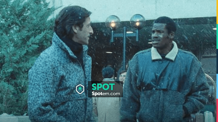 Dash Black Tweed Bomber Coat worn by Pat Riley (Adrien Brody) as seen ...