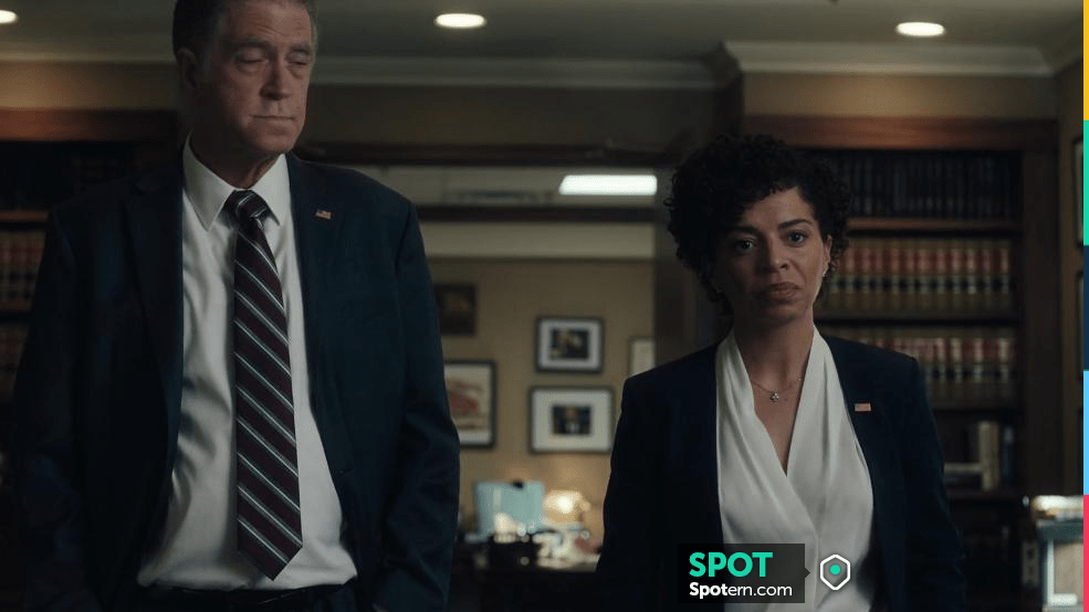 Calvin Klein Women's Blouse W/Inverted Pleat worn by Kate Sacker ...