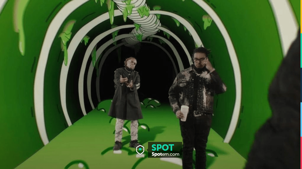 Maison Margiela Black Retro Fit Sneak­ers worn by Gunna in Three Headed ...