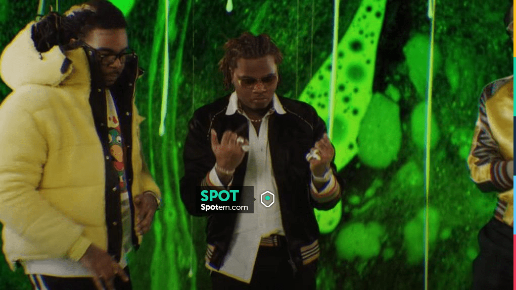 Burberry White & Check Trim Shirt worn by Gunna in Three Headed Snake ...