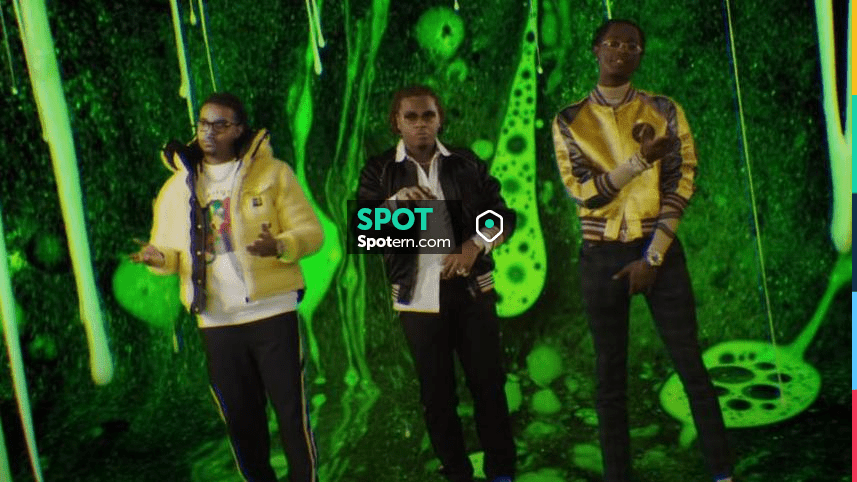 Burberry Black & Icon Trim Bomber Jacket worn by Gunna in Three Headed ...