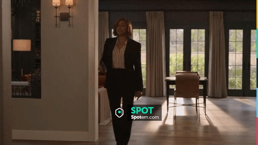 L'Agence Mar­ty Flared Trousers worn by Danner (Tiffany Haddish) as ...