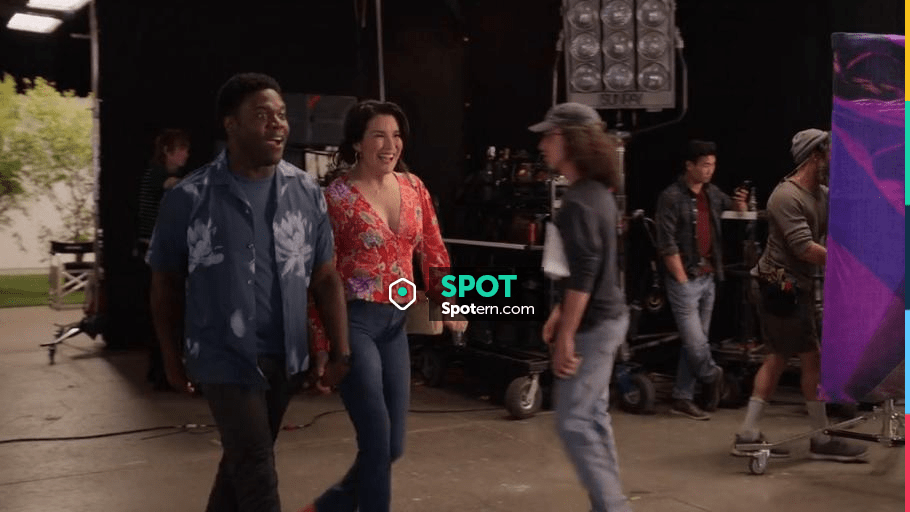 Rixo Azra Long Sleeve Top | Shop­bop worn by Zoe (Zoë Chao) as seen in ...