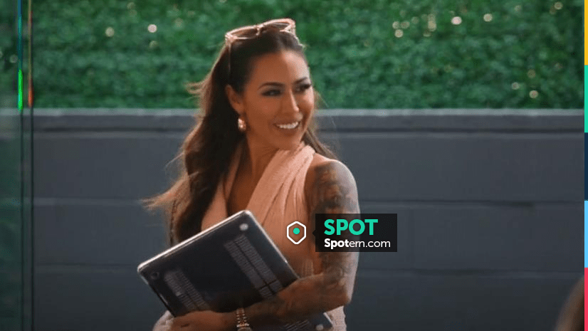 Balmain Mono­gram Sleeve­less Dress worn by Kayla Cardona as seen in ...