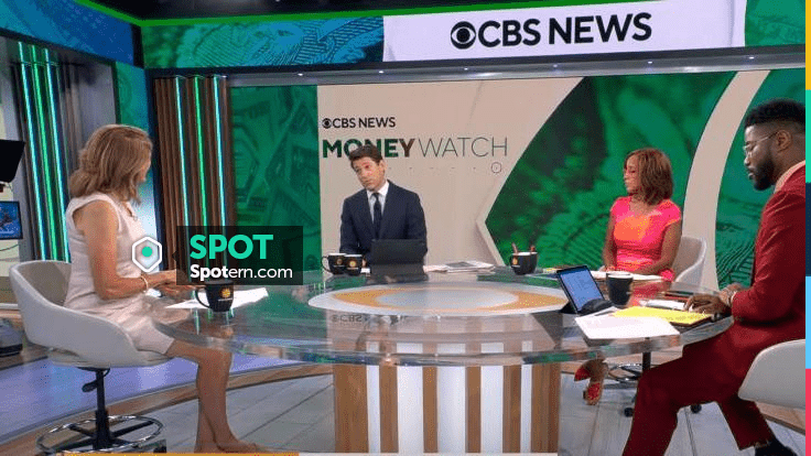 Robe Boss Diopena portée par Jill Schlesinger vue dans CBS Mornings le ...