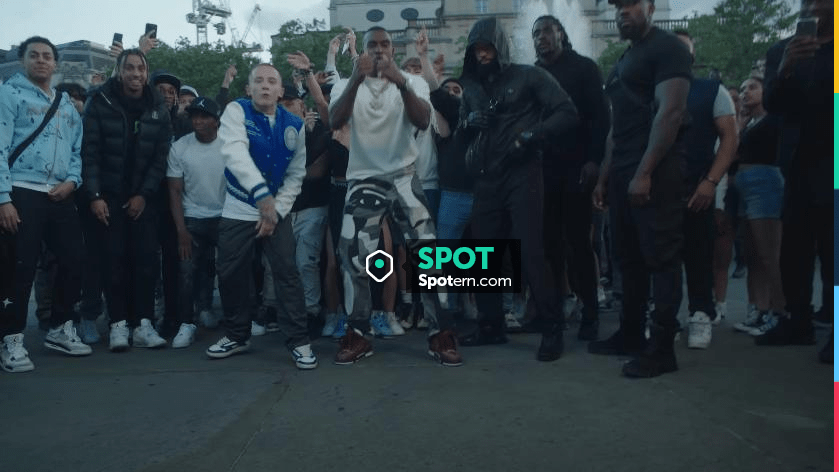 Louis Vuitton Grey Face Patchwork Jeans worn by Bugzy Malone in ONE ...