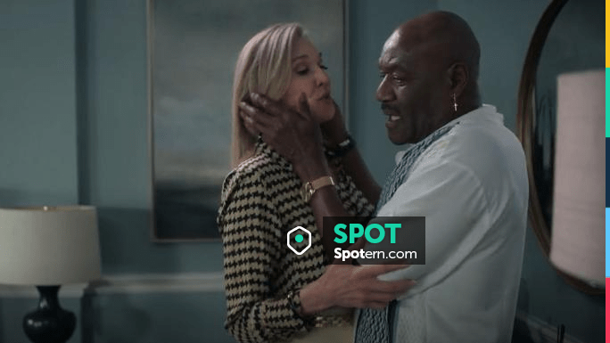 Victoria Beckham Houndstooth-Print Pointed Collar Shirt usada por ...