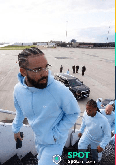 Nike x Noc­ta Light Blue Tech Fleece Sweatpants worn by Drake on his ...