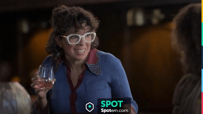 Chloé Blue Ribbed Cardi­gan worn by Colleen (Roni Geva) as seen in ...
