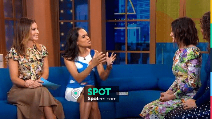 Milly Print Mini Dress worn by Linsey Davis as seen in Good Morning ...