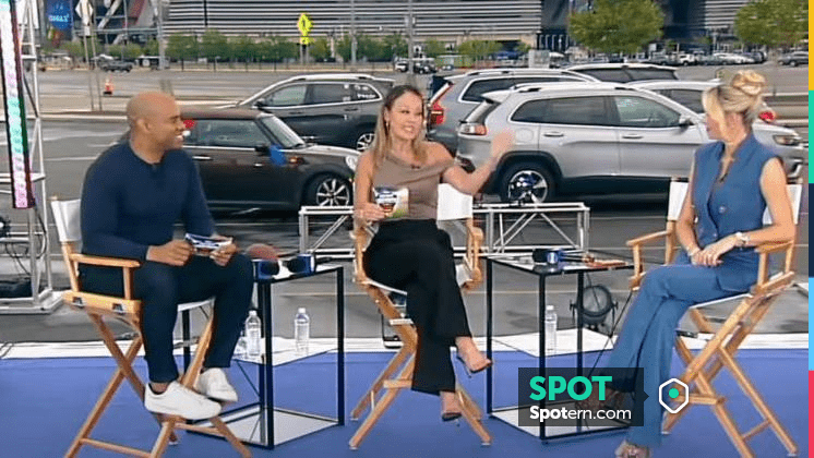 Veronica Beard Royce Stretch Cotton Pants worn by Laura Rutledge as ...