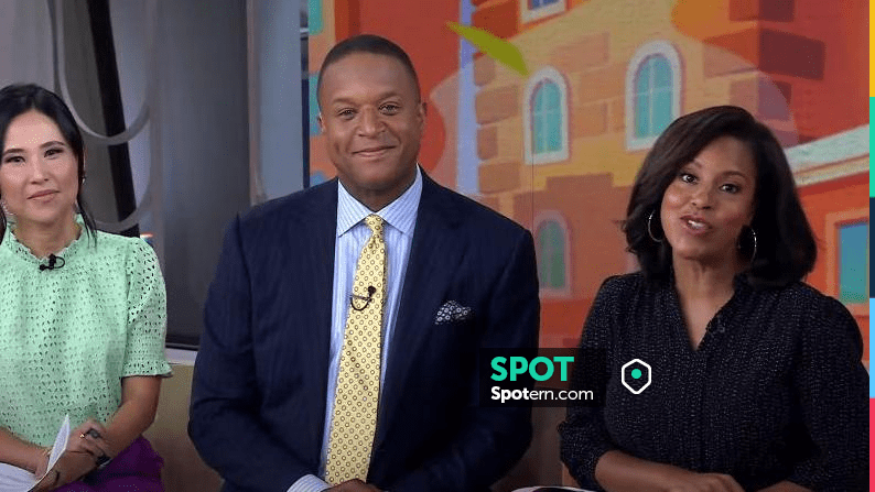 Monteau Small Polka Dot Blouse worn by Sheinelle Jones as seen in Today ...