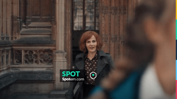 J. Crew Bur­gundy Popover Shirt worn by Gillian Chamberlain as seen in ...