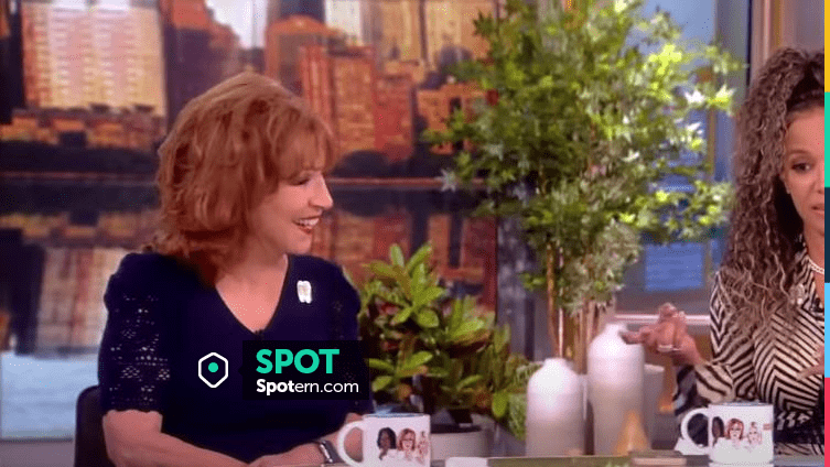 Elie Tahari The Liv Crochet-Sleeve Top worn by Joy Behar as seen in The ...