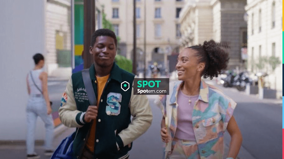 Scotch & soda Wool-blended Leather-sleeved Varsity Jacket worn by Jack ...