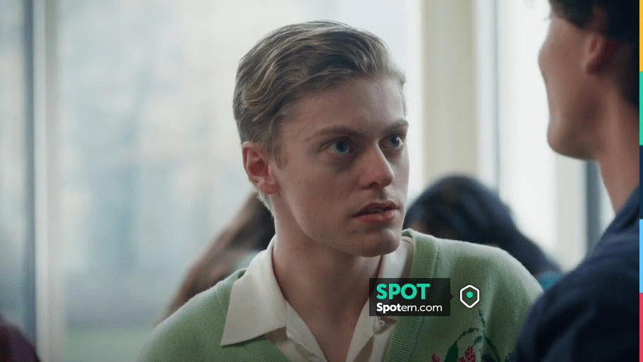 Obey Poppy Cardigan worn by Finn Cassidy (Zac Gabriel Werb) as seen in ...