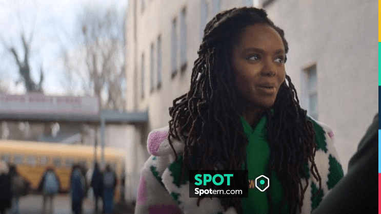 Wnka Gen­e­sis Emer­ald worn by Hazel-May McCall (Ashleigh Murray) as ...