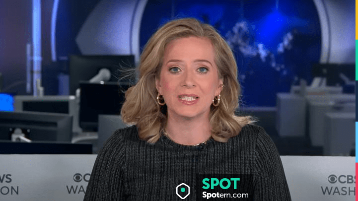 Saint + Sofia Glen Crew Neck Tee In Green Pixel worn by Christina ...