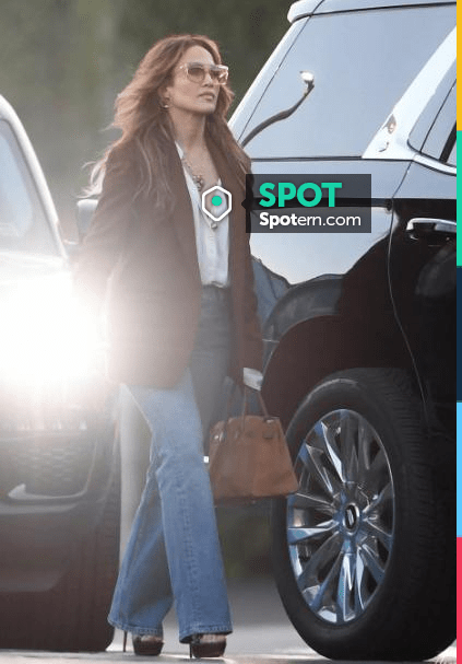 Azlee Large Onyx Lion Amulet worn by Jennifer Lopez in Los Angeles Post ...