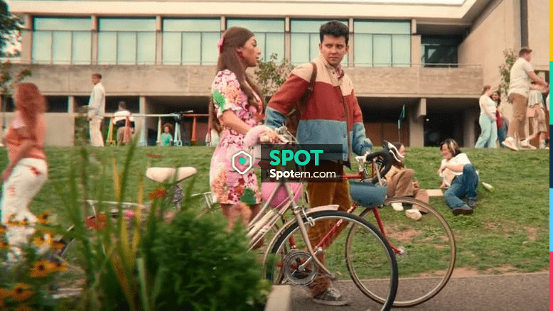 Asos Petite Cotton Poplin Keyhole Mini Dress In Bright Floral worn by ...