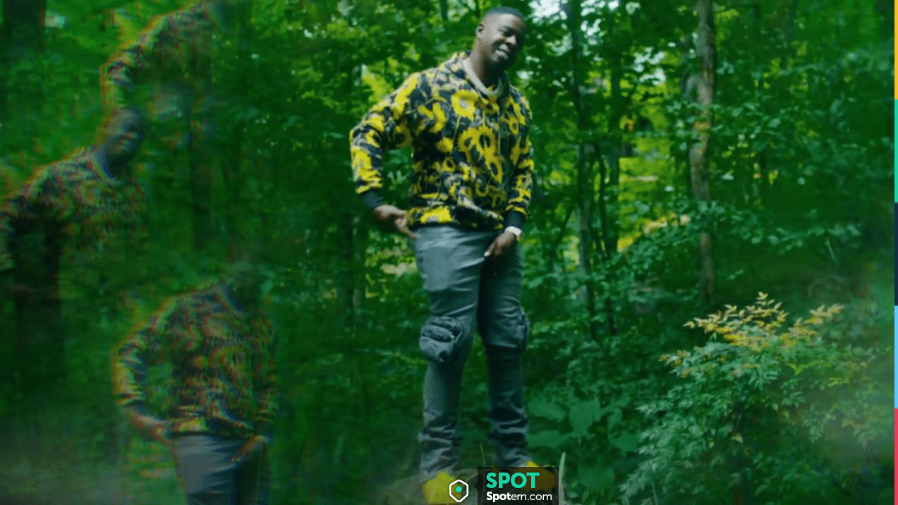 Diesel Grey Canvas & Yellow Sole Boots worn by Blac Youngsta in ...