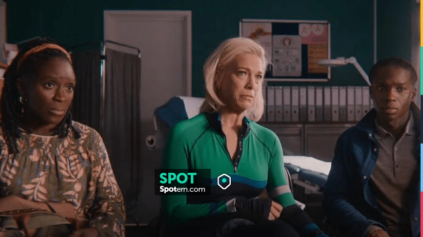 Sweaty Betty Ath­lete Work­out Top worn by Sofia Marchetti (Hannah Waddingham) as seen in Sex ...