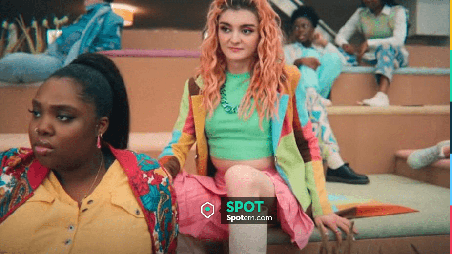 Collusion Wrap Pleat­ed Mi­ni Skirt worn by Abbi (Anthony Lexa) as seen ...