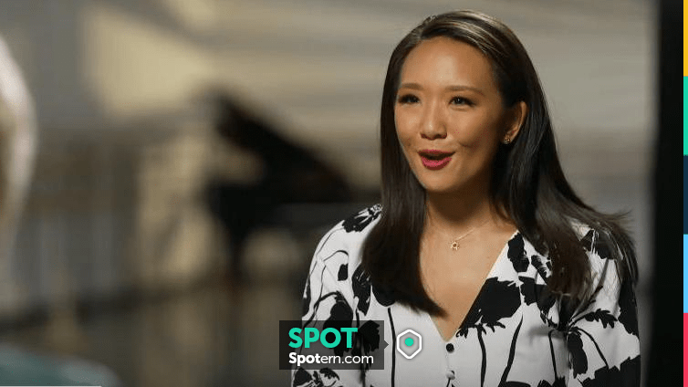 Karl Lagerfeld Printed Crepe Dress worn by Nancy Chen as seen in CBS ...