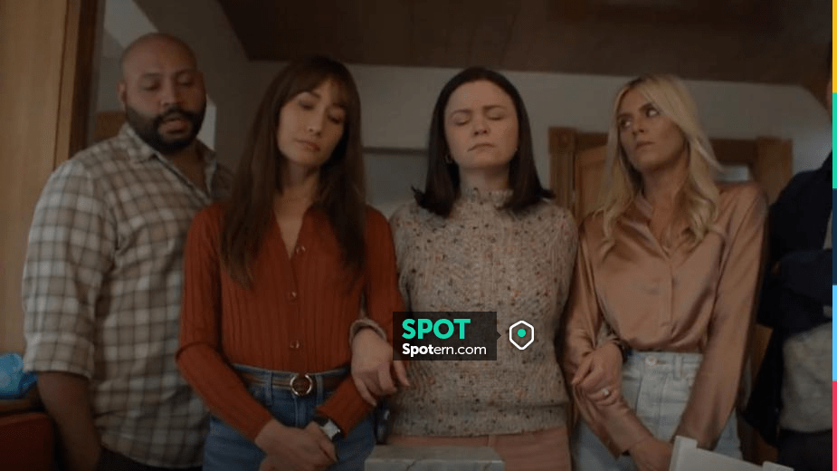 MINKPINK Aleppo Crew Neck Marle Sweater worn by Jodie (Ginnifer Goodwin ...