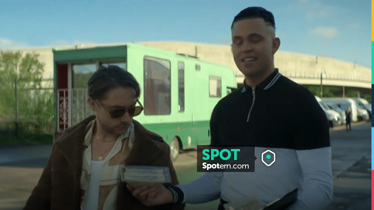 Asos Long Sleeve Half Zip Po­lo T-shirt worn by Ash (Aaron Heffernan ...