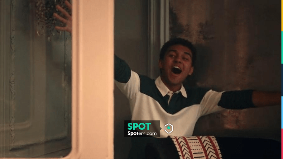 Jack & Jones Orig­i­nals Knit­ted Rug­by Po­lo worn by Alex Polanco ...