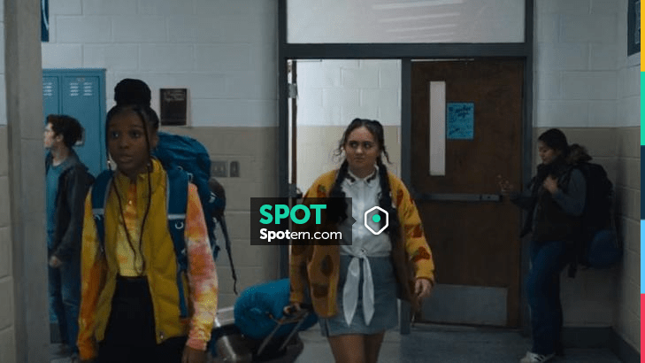 Native Youth Plus Tie Front Shirt with Strawberry Collar Co-Ord worn by ...