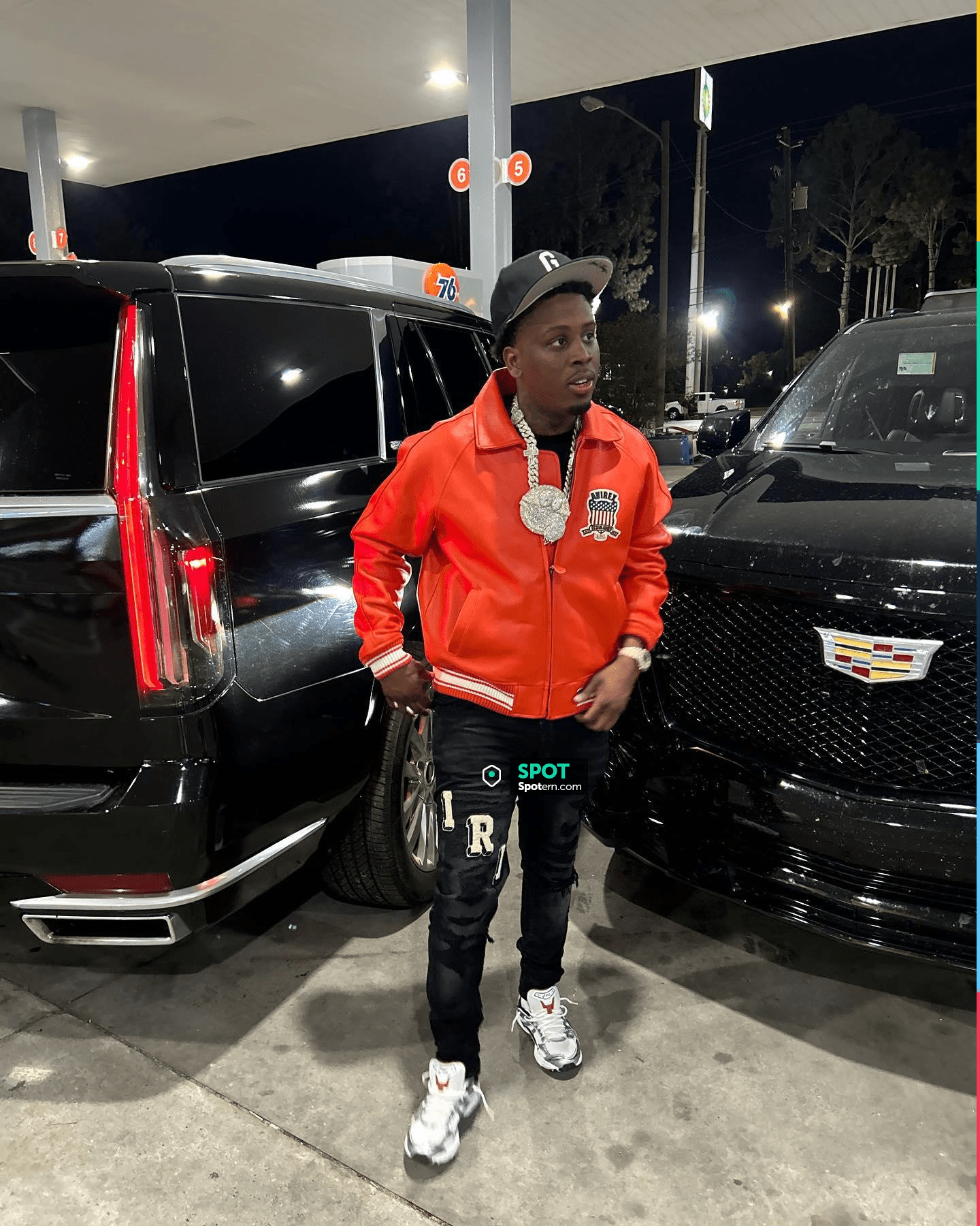 Amiri Faded Black Varsity Logo Jeans worn by Real Boston Richey on his ...