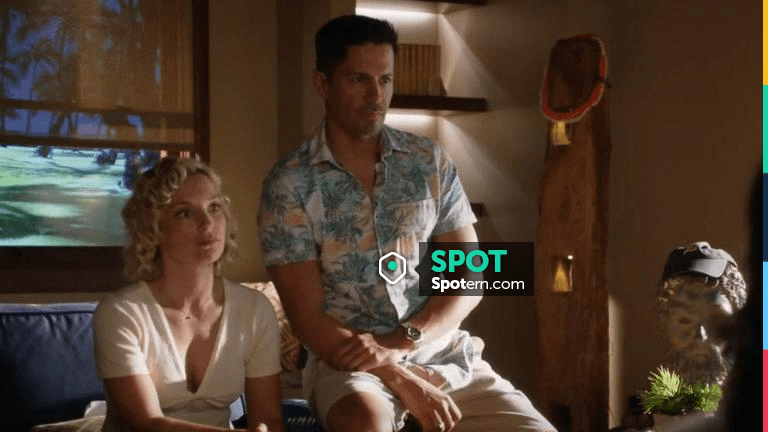 Faherty Breeze Print­ed Hemp-Blend Shirt worn by Thomas Magnum (Jay ...
