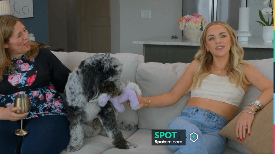 Agolde Cherie High Rise Straight worn by Stacy Snyder as seen in Love ...