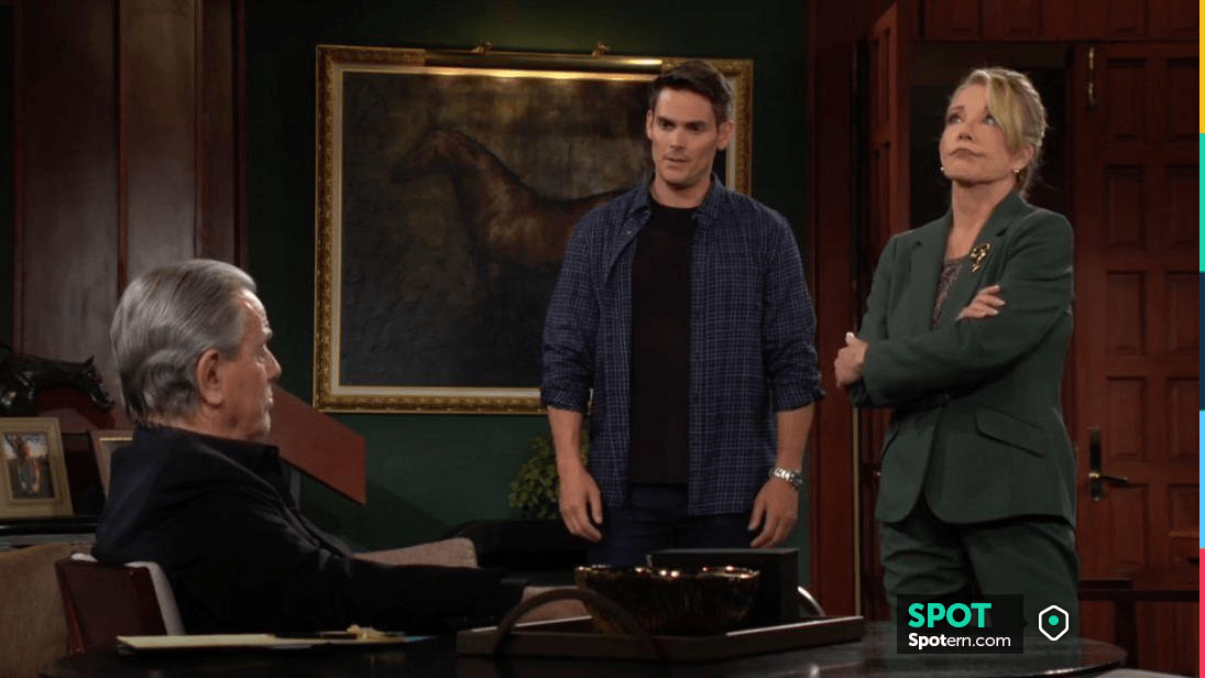 Hobbs Suki Trousers in Rich Sage worn by Nikki Reed Newman(Melody ...