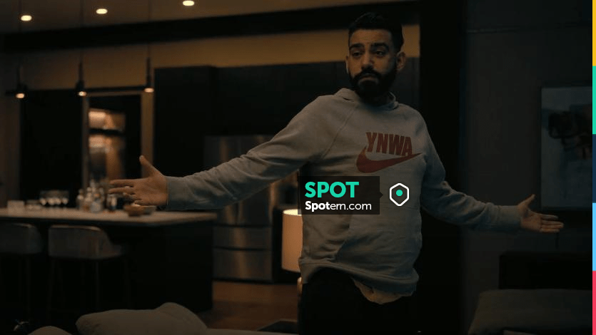 Nike Football Liverpool FC YNWA Swoosh hoodie In Grey worn by Leo Usher ...