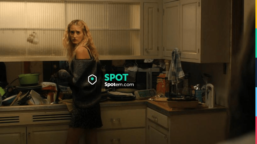 Ecote Jersey corto para mujer Púrpura Ombre Cuello redondo Lana de ...