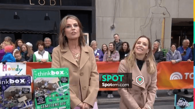 Ted Baker Rosell Wrap-Over Wool-Blend Coat worn by Jenn Falik as seen ...