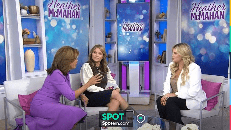 Larroudé Cindy Boot In Olivine Leather worn by Jenna Bush Hager as seen ...