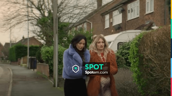 Zara Ted­dy Coat worn by Erin (Michelle Keegan) as seen in Brassic ...