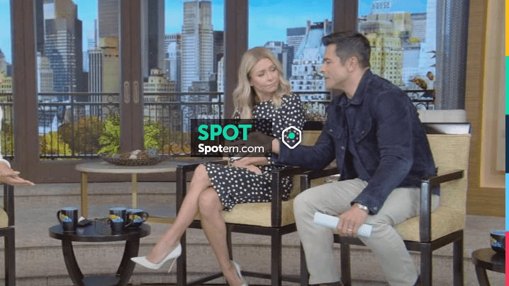 Dolce & Gabbana Polka Dot Cady Sheath Dress worn by Kelly Ripa as seen ...