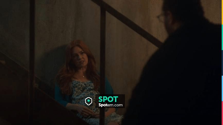 Black Salt The Label San Remo Batik Silk Dress Jade Green worn by Mary ...