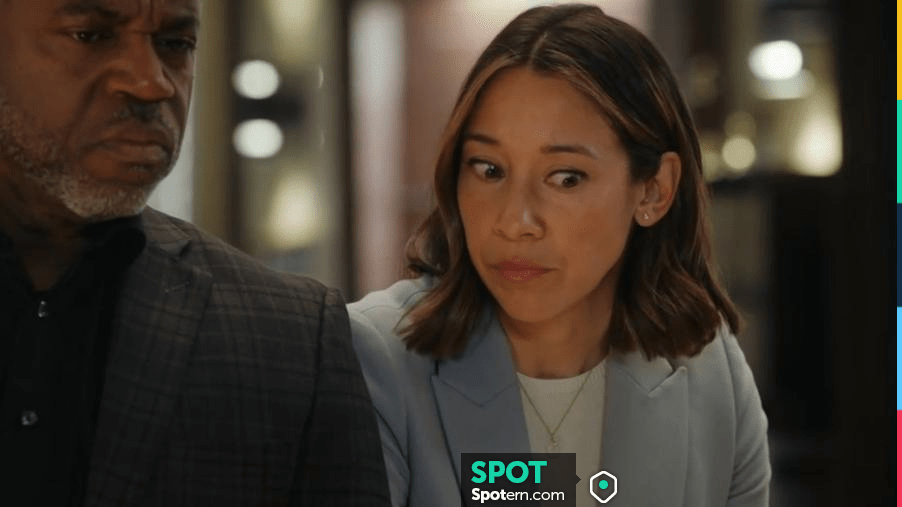 Club Monaco Essential Cashmere Crewneck Sweater worn by Sarah Truong ...