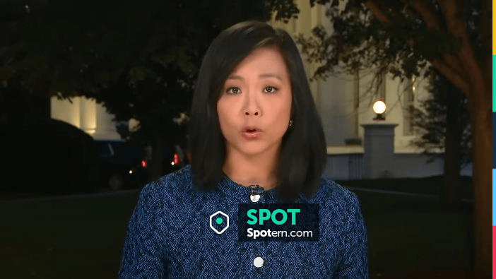 Boss Janoa Jacket worn by Weijia Jiang as seen in CBS Evening News on ...