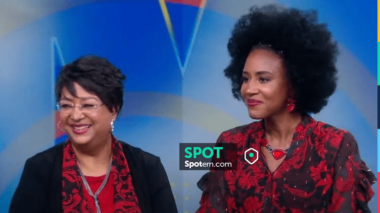 Chicos Ruffle Detail Shirt worn by Nikki Russell as seen in Good ...